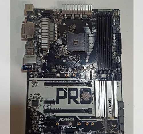 Материнская плата asrock ab350 pro4, s am4