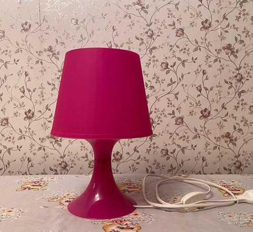 Лампа розовая настольная IKEA