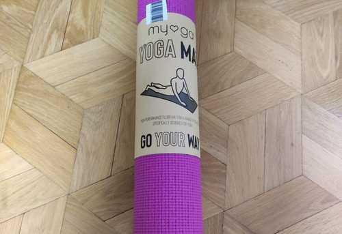 Коврик для йоги Myga yoga mat фиолетовый 183х61 см