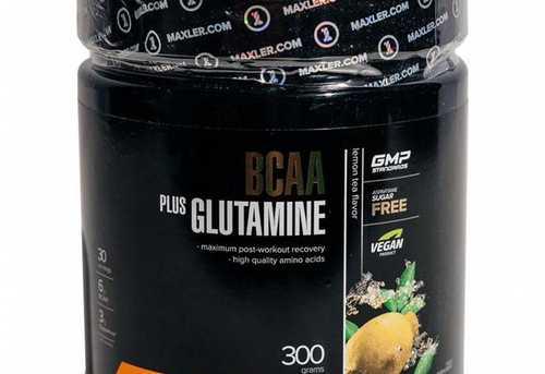 Аминокислоты Maxler bcaa + Glutamine, 300 г, чай с