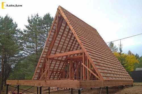 Дом в стиле A-Frame 6x6 под ключ