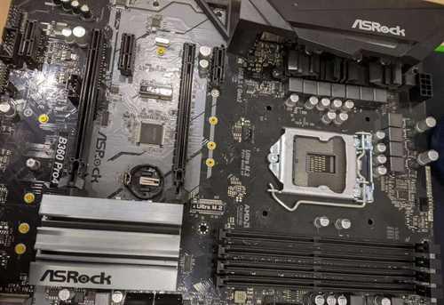 Материнская плата asrock b360m pro4