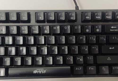 Игровая клавиатура Hiper MK2 chase black usb