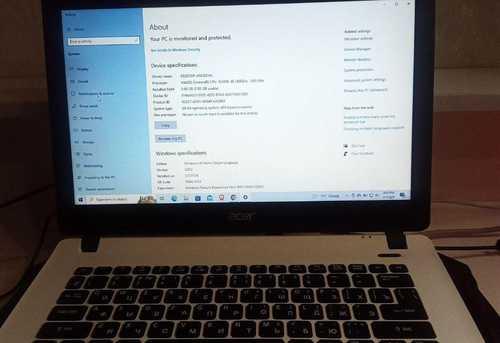 13.3" Acer Aspire ES1-331, 320 ГБ, Celeron N3060, RAM 8 ГБ, Intel HD Graphics 400