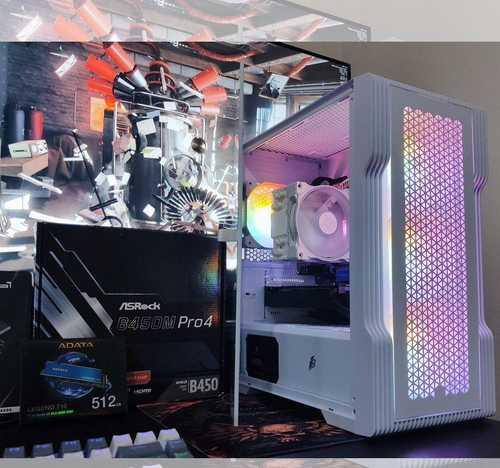 Игровой ПК, Ryzen 5 5600X, GeForce GTX 1070 Ti 8 ГБ, RAM 16 ГБ