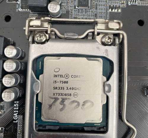 Процессор intel core i5 7500   мать h110m