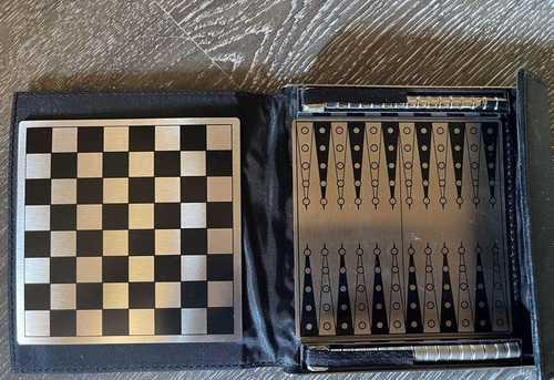 Шахматы шашки и нарды 3в1 магнитные