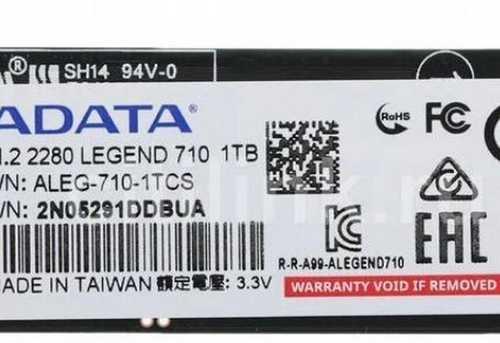 Новый SSD adata 1TB накопитель