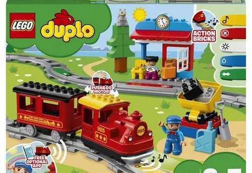 Lego duplo поезд на паровой тяге