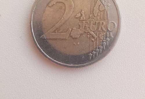 Продаю монету 2 euro, 2002 года буква А