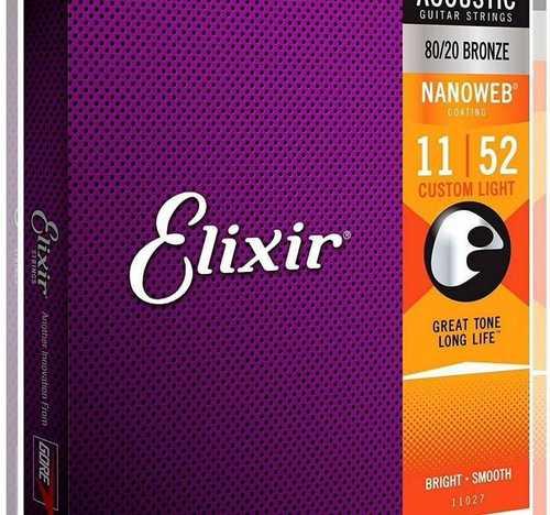 Elixir 11027 - Струны для акустической гитары