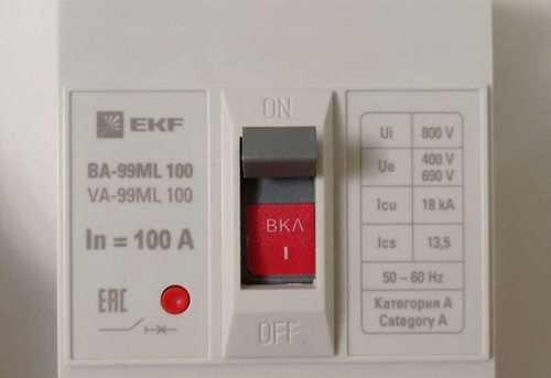 Автоматический выключатель EKF VA-99ML 100A