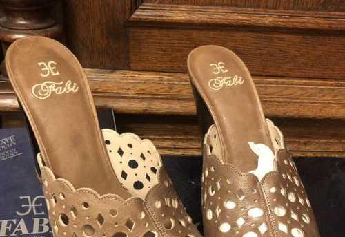 Fabi туфли сабо на каблуке