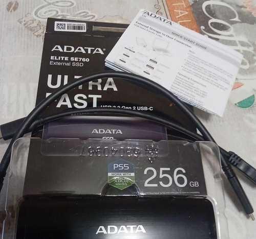 Внешний SSD adata SE760 ASE760-256GU32G2-CBK