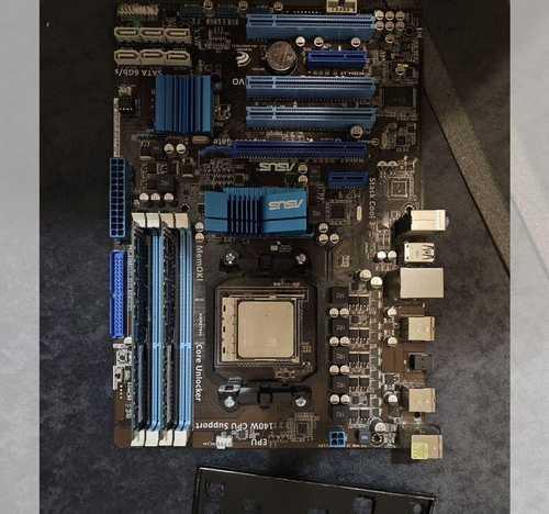 Материнская плата asus AM3  4gb DDR3