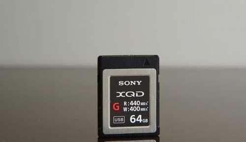 Sony XQD 64GB 440/400 как новая
