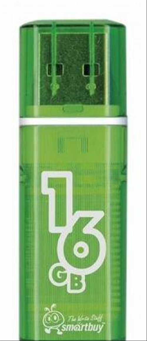 USB флешка 16GB Smartbuy Glossy series Green