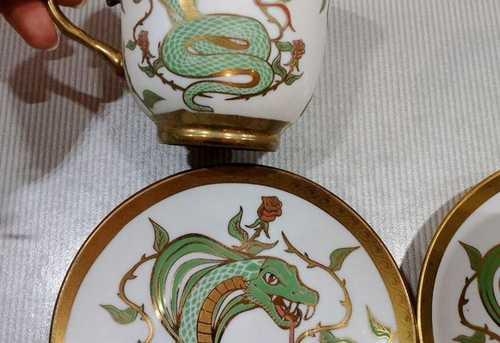 Чайный набор с драконами 4 предмета