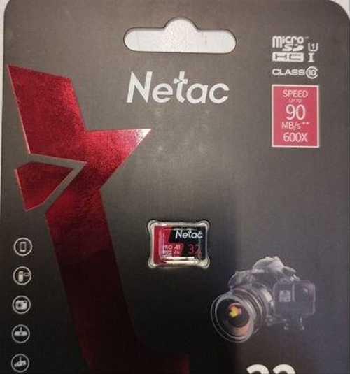 Накопитель microSD 32Gb Netac V10 класс 10 (без ад