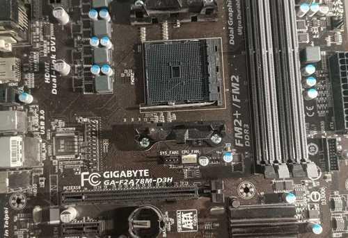 Материнская плата gigabyte ga-f2a78m-d3h