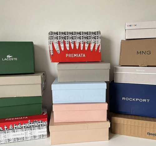 Коробка пустая от обуви Lacoste, Premiata, Эконика