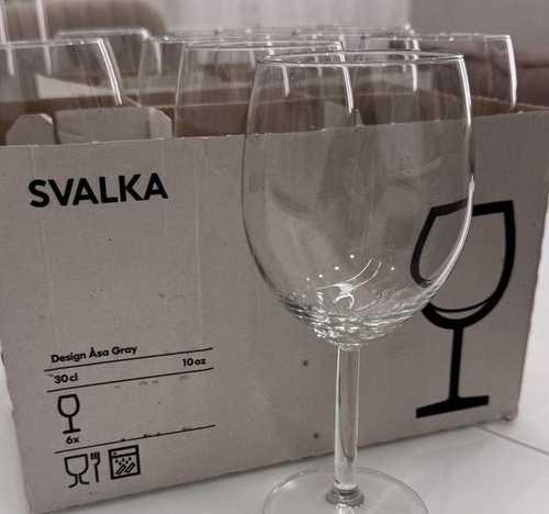 Бокалы для вина IKEA svalka 300мл 11шт