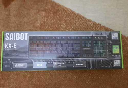 Игровая клавиатура saibot kx-6 с подсветкой