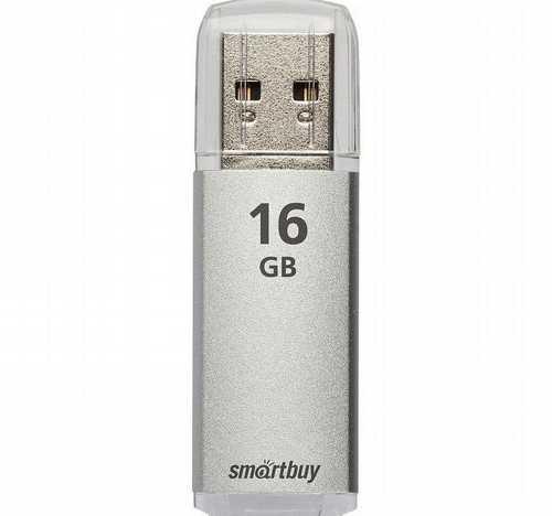 Флеш-накопитель Smartbuy V-Cut USB 2.0 16GB, сереб