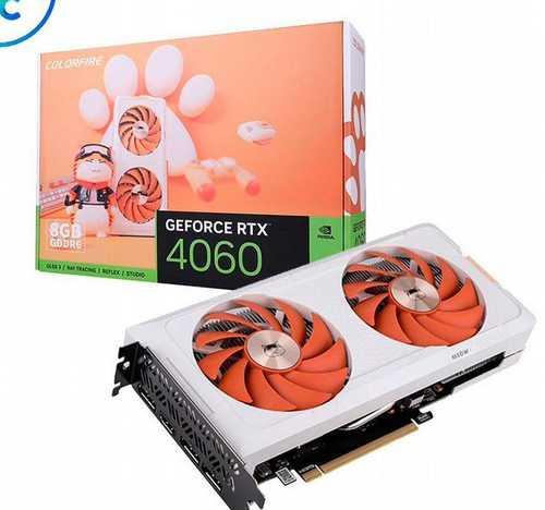 Видеокарта RTX4060 8Gb Colorful meow-ORG 8GB-V