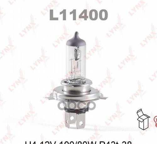 Лампа галогеновая H4 12V 100/80W P43T-38 L1140