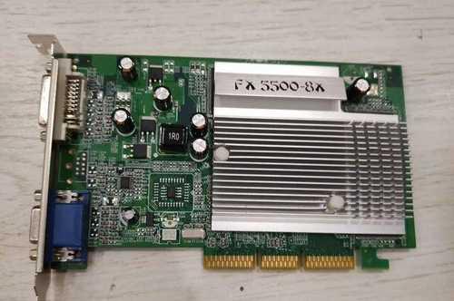 Новая AGP видеокарта MSI FX-5500 256Mb