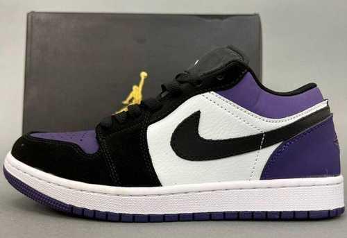 Nike air jordan 1 low black purple