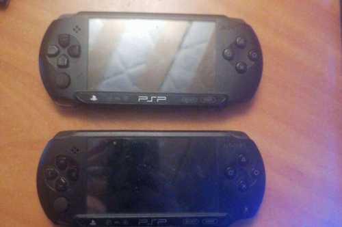 Sony PSP две штуки, без зарядки, на запчасти