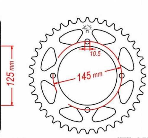 Звезда задняя JT sprockets JTR857.40