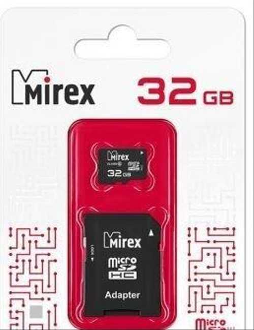 Карта памяти mirex microsdhc 32Gb (UHS-I, Class 10