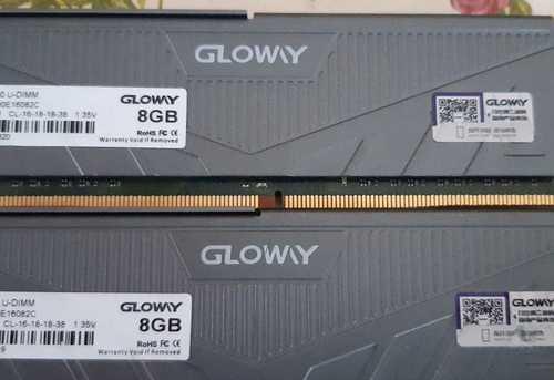 Продам оперативную память 2шт DDR4 8GB X2 gloway
