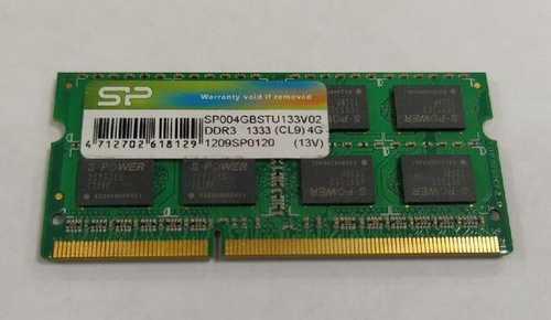 Оперативная память DDR3 So-Dimm 4Gb SP