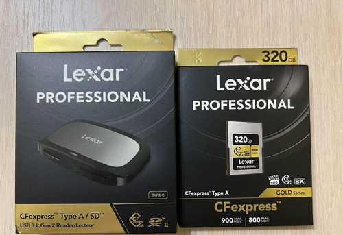 Lexar CFexpress Type A 320gb + Card reader