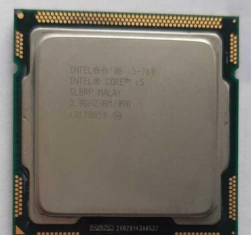 Процессор с кулером Intel Core i5-760 2.80GHz, Сок