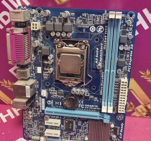 Материнская плата gigabyte ga h61m ds2 + процессор