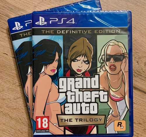 GTA Trilogy PS4 новый диск