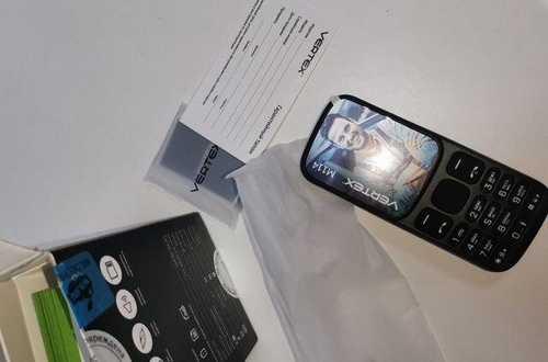 Мобильный телефон Vertex M114 новый синий черный