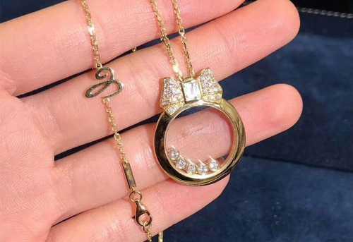 Ожерелье Шопард с бриллиантами 0,48 ct