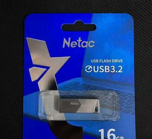 Флешка USB netac UM1 USB3.2, серебристая