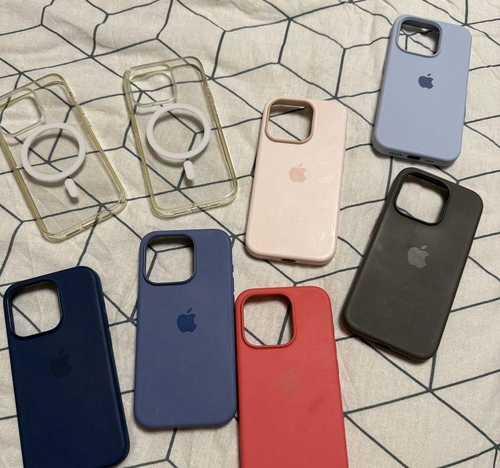 Чехлы Silicone Case MagSafe на iPhone 15 Pro