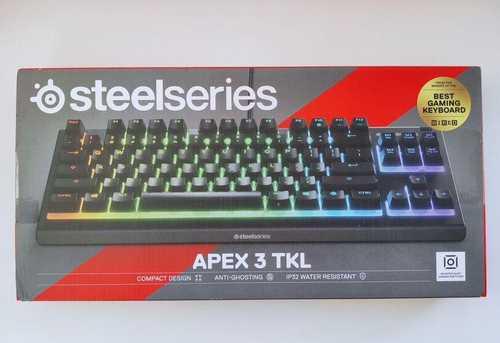 SteelSeries Apex 3 TKL RU Игровая Клавиатура Новая