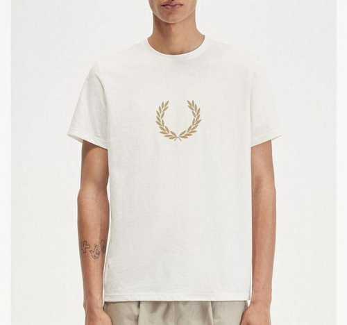 Fred Perry Flocked Laurel Wreath T-Shirt