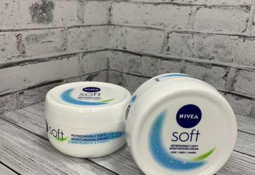 Крем для лица nivea soft 250гр