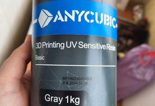 Anycubic смола gray, 700 грамм