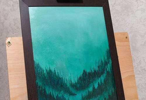 Шедевро-картина "Норвежский туманный лес"